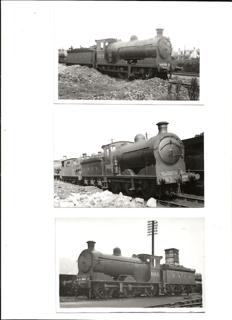 6 DIFFERENT PHOTOGRAPHS of North British Railway 0-6-0's LNER J35 with ...