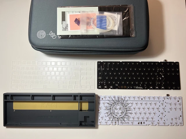 MONOKEI X HAND Engineering Kage grey mechanical keyboard - Two PCBs ...