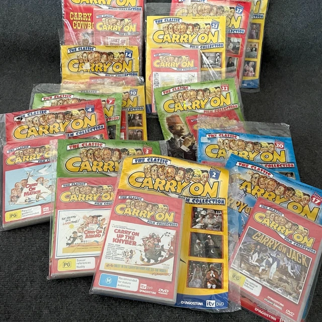 CARRY ON DVD & Magazine Lot x13 Orbis 2008 R4 – UK Comedy Sealed Sets ...