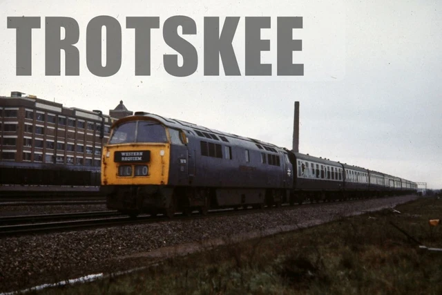 35MM SLIDE BR British Railways Diesel Loco Class 52 D1010 Hayes 1977 ...