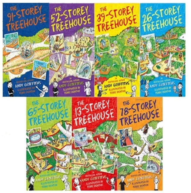 THE TREEHOUSE STOREY Series Collection 7 Books Set By Andy Griffiths £ ...