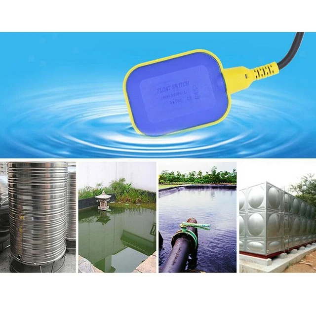 FLOAT SWITCH AUTOMATIC Water/Liquid Level Sensor Sump Tank NO/NC ...