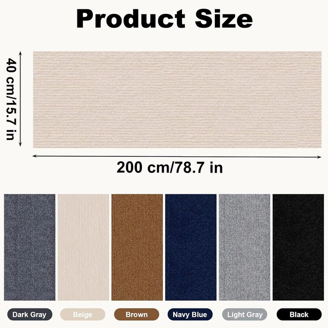 CAT COUCH PROTECTOR, 200×40Cm DIY Self Adhesive Cat Scratching Mat ...