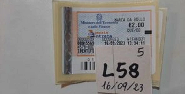 L58 MARCA DA Bollo Da 2 Euro 16/09 Settembre 2023 Nuova EUR 6,00 ...