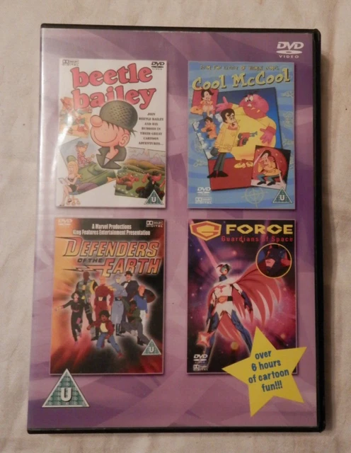 BEETLE BAILEY, COOL McCool, Defenders of Earth, G-Force (2003) DVD £4. ...