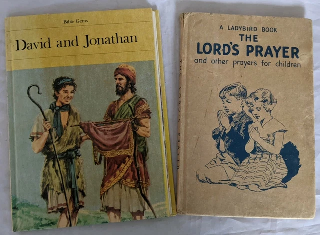 VINTAGE CHILD'S BIBLE Story Books Ladybird Book Lord's Prayer & David ...