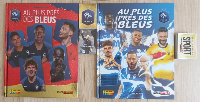 ALBUMS PANINI VIDE Au plus près des bleus 2020/2022 INTERMARCHE + Sets ...
