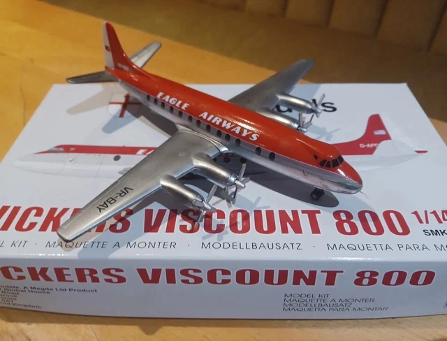 S&M MODELS 1/144 Scale Vickers Viscount 800 Model Kit **NEW OLD STOCK ...
