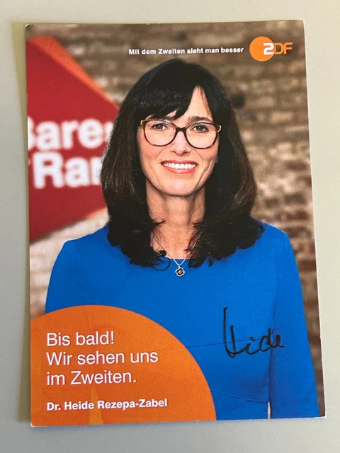 DR. HEIDE REZEPA-ZABEL - Bares für Rares - Autogrammkarte orig signiert ...