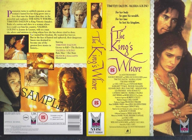 THE KINGS WHORE, Timothy Dalton Video Promo Sample Sleeve/Cover #11260 ...