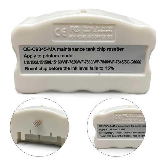 AFFIDABILE RESET CHIP serbatoio manutenzione C9345 per EcoTank ET16600 ...