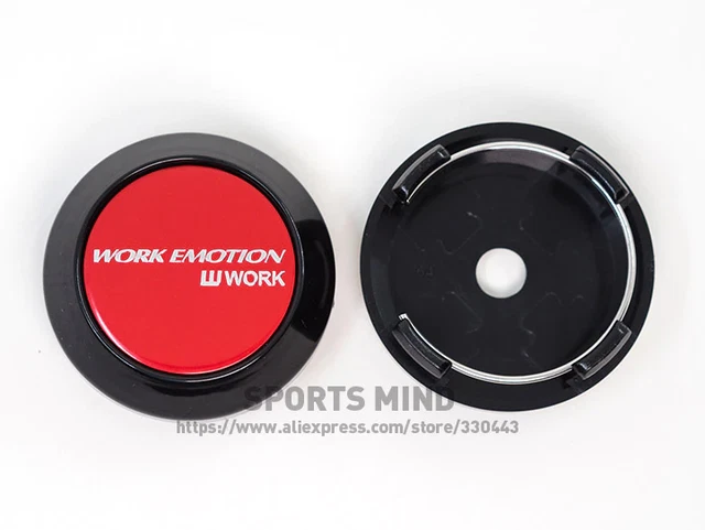4PCS 64MM WORK Emotion Rim Caps Wheel Center Caps Hubcaps Emblems Logo ...