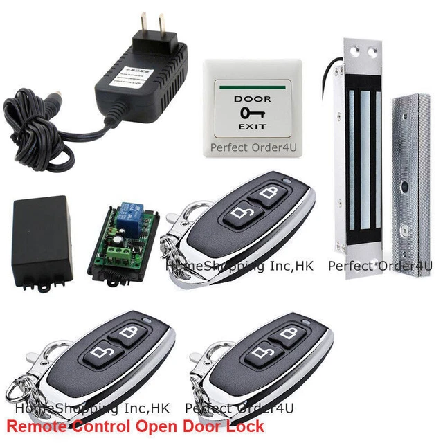 DOOR ACCESS CONTROL +Door Electromagnetic Lock +3 Wireless Remote ...