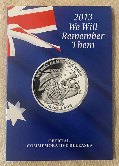 AS NEW 2013 We Will Remember Them Official Commemorative Release Folder ...