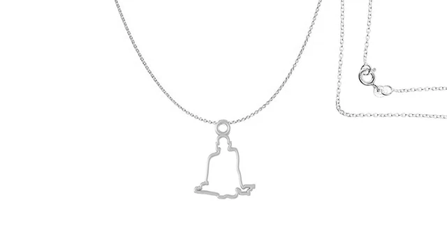 INDIAN TRADITIONAL PURE Silver Swami Anchor Chain & Pendant For Men And ...