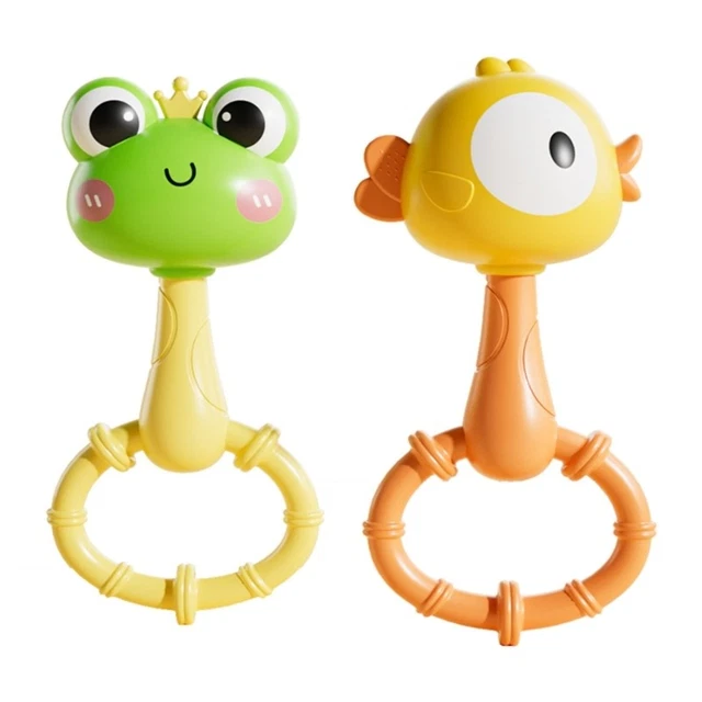 CARTOON RATTLE TOY With Rustling Sound Plastic Teether Toy For Baby ...