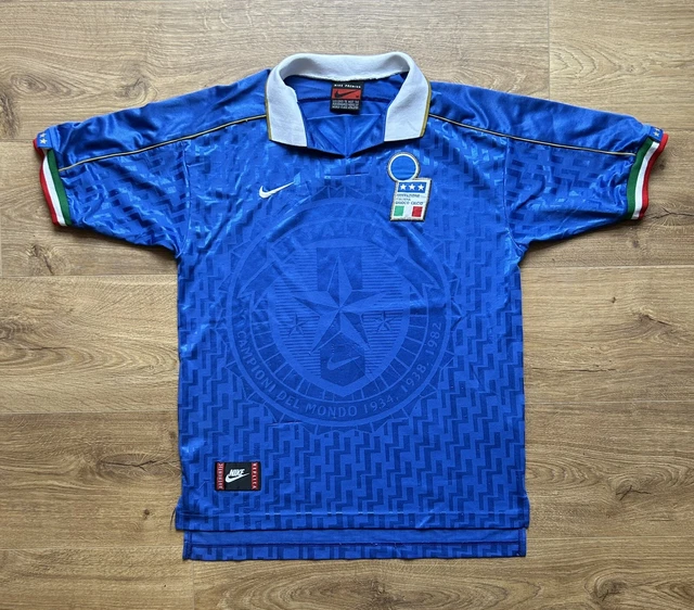 ORIGINAL ITALY 1995/96 Home Football Shirt MEDIUM NIKE Rare £0.99 ...