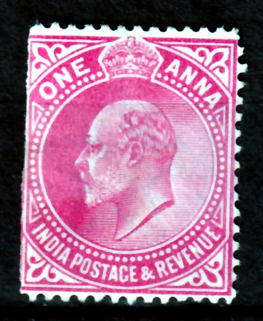 RARE INDIA-1902 - King Edward VII One Anna Mint Left Hand Perf Missing ...