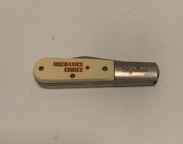 VINTAGE BARLOW COLONIAL Pocket Knife Advertising MECHANICS CHOICE ...