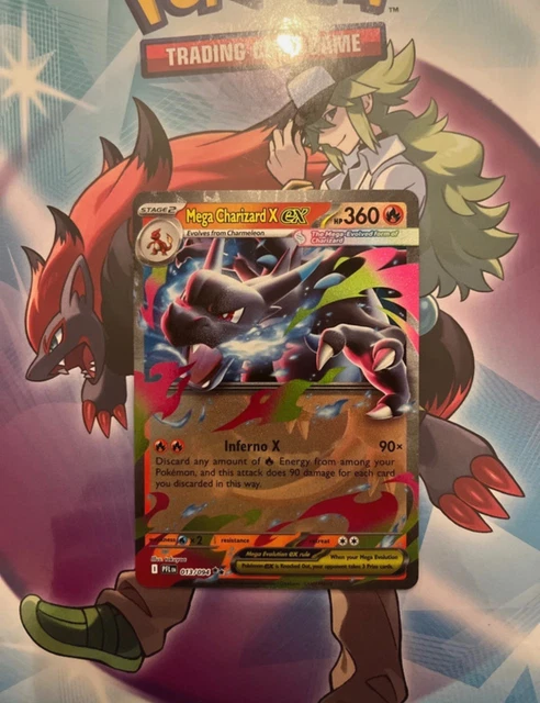 MEGA CHARIZARD X EX English 013/094 Phantasmal Flames Pokemon TCG 2025 ...