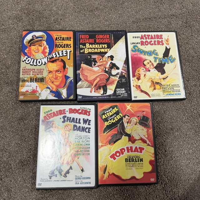 FRED ASTAIRE GINGER Rogers Classic Movie DVD Collection Top Hat Swing ...