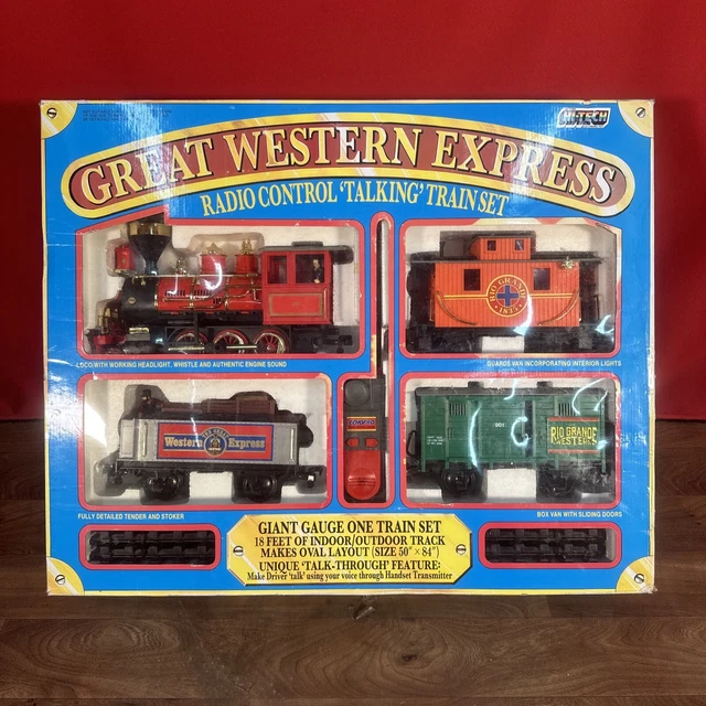 HI-TECH GREAT WESTERN Express Radio Control Talking Train Set Giant ...