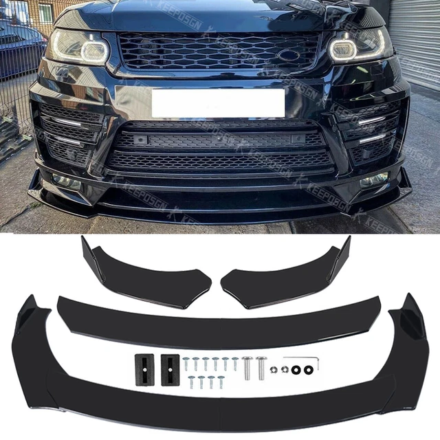 FRONT BUMPER LIP Splitter Spoiler Glossy Black For Range Rover Sport ...