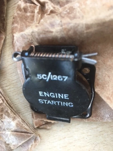 ORIGINAL WWII RAF Spitfire starter button Flap cover. Unused condition ...