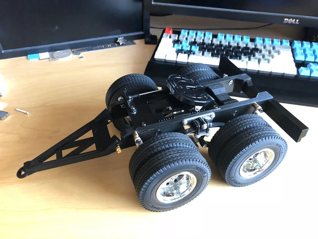 TAMIYA 1/14 SEMI Tractor Trailer 2 Axle Dolly Pin Coupler Kit. $57.56 ...