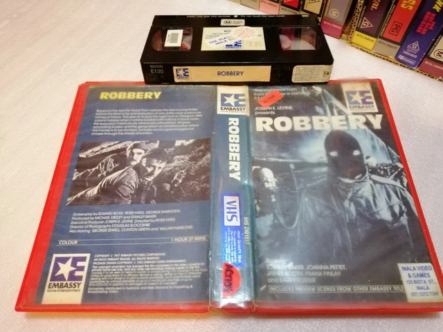 ROBBERY (1967) MEGA RARE Australian Embassy Video VHS PAL 1st Issue ...