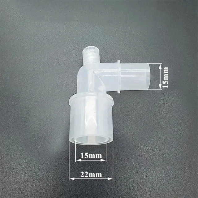 ANESTHESIA TUBE L-SHAPED Connector Elbow Circuit Tracheal Intubation ...