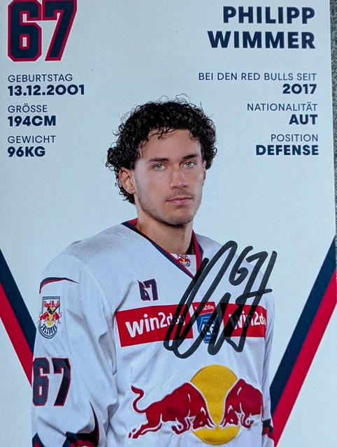 EC RED BULL Salzburg 2025/26 autograph card ice hockey DEL Philipp Wimmer signed £2.86 - PicClick UK