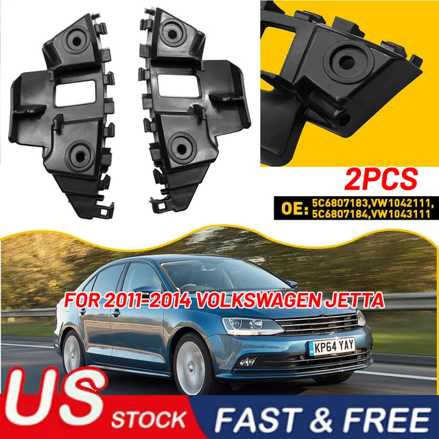 PAIR FRONT BUMPER Bracket Front Beam Mount support For VW Jetta 2011 ...
