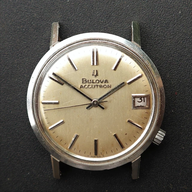 BULOVA ACCUTRON 218D Vintage Watch Diapason Quartz Reloj Montre ...