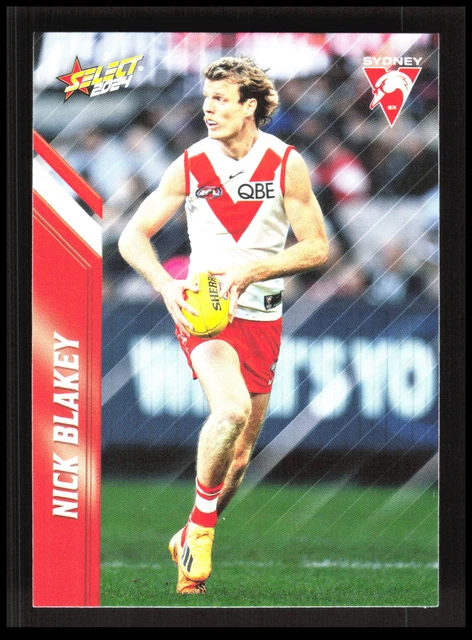AFL 2024 SELECT Sydney Swans Nick Blakey 151 Card CB-1-4-B-10 $1.77 ...