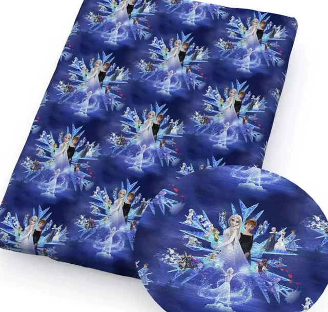 DISNEY FROZEN PRINCESSE Anna Elsa Tissu Polycoton Demi Yard (45.7cm x 140cm) EUR 14,12 - PicClick FR