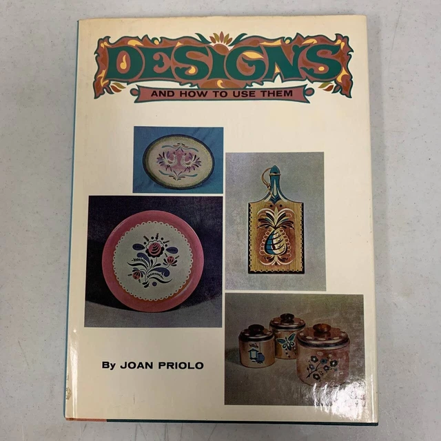 DESIGNS AND HOW to Use Them by Joan Priolo, Bonanza Books 1956, HC + DJ ...