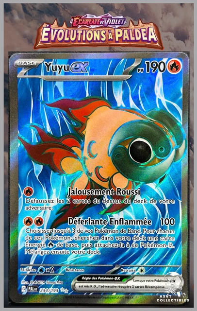 CARTE POKÉMON YUYU EX 234/193 PAL EV2 Evolutions à Paldea Ecarlate ...