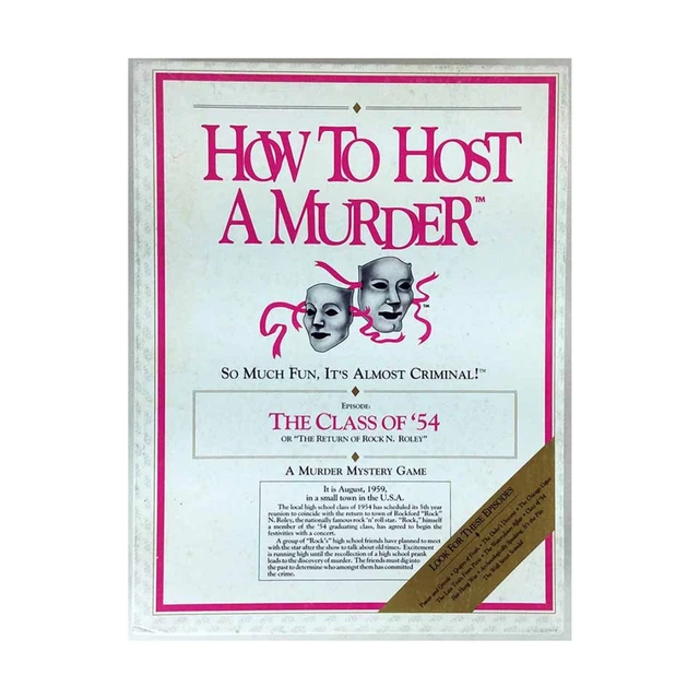 DECIPHER HOW TO Host A Murder Class of '54 (1st Ed, 2nd) Box VG/VG+ £30 ...