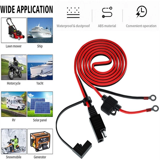 SAE CONNECTOR POWER Cable for Easy Connection to Motorcycle and Car ...