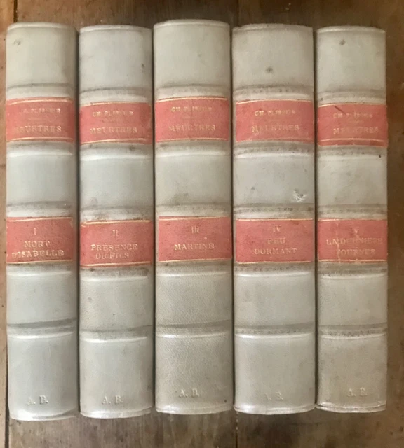 CHARLES PLISNIER - Meurtres En 5 Tomes - Corréa 1942 Relié EUR 20,00 ...
