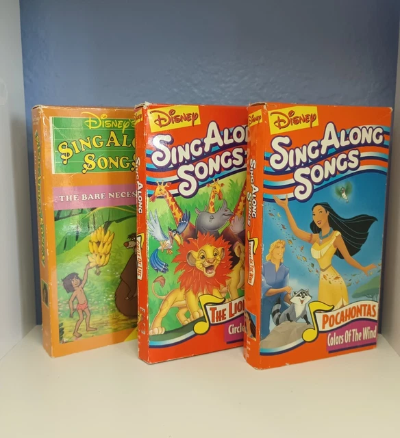 3 DISNEY SING Mit Songs VHS Lot Löwenkönig Pocahontas nackte ...