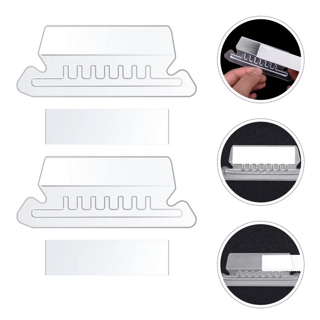 100 PCS FOLDER Accessories Clear File Tabs Plastic Hanging Labels $24. ...