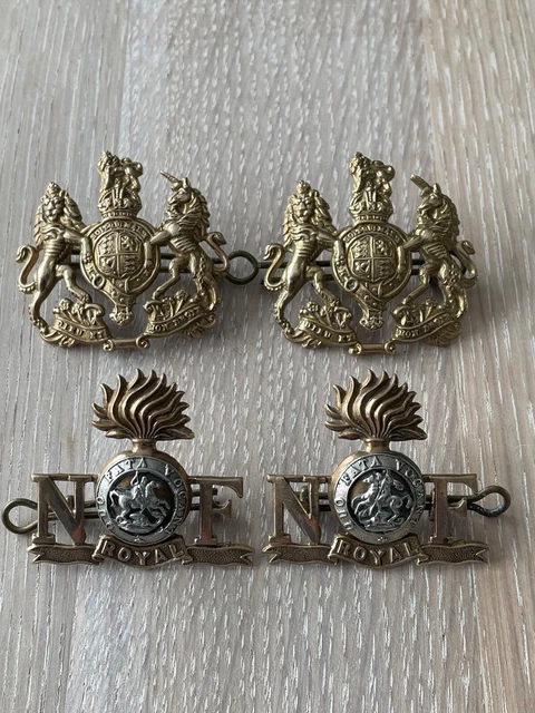 ROYAL NORTHUMBERLAND FUSILIERS WW2 uniform badges £75.00 - PicClick UK