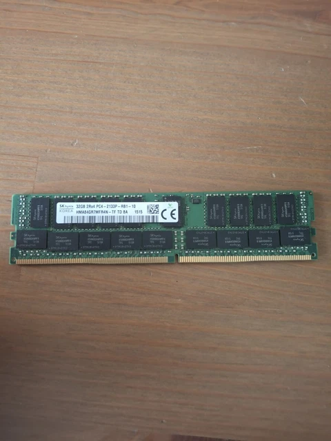 SK HYNIX BARRETTE Memoire RAM 32GB DDR4 2Rx4 PC4-2133P-RB1-10 HMA84GR7AFR4N EUR 30,00 - PicClick FR