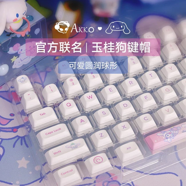 AKKO CINNAMOROLL OPI Kuromi JDA Keycap PBT Official Mechanical Keyboard ...