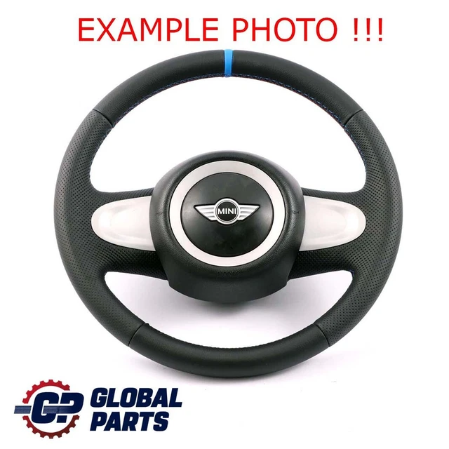 MINI COOPER ONE R55 R56 R57 R60 NEW Leather Sport Look Steering Wheel 2 ...