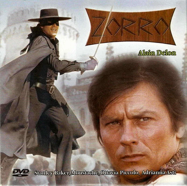 ZORRO (STANLEY BAKER, Moustache, Alain Delon) Region 2 DVD only ITALIAN ...