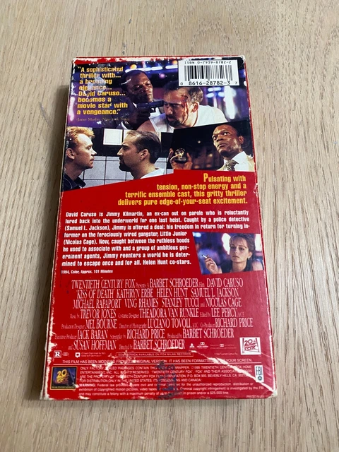 KISS OF DEATH (VHS, 1995) Thriller David Caruso Nicolas Cage Samuel L ...