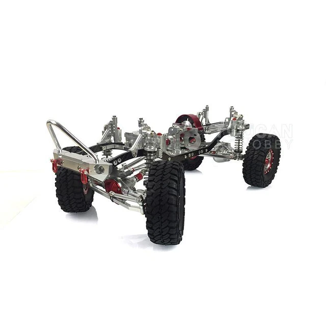 SCX10 D90 RC 1/10 Rock Crawler Car Aluminium Alloy Frame Chassis Silver ...